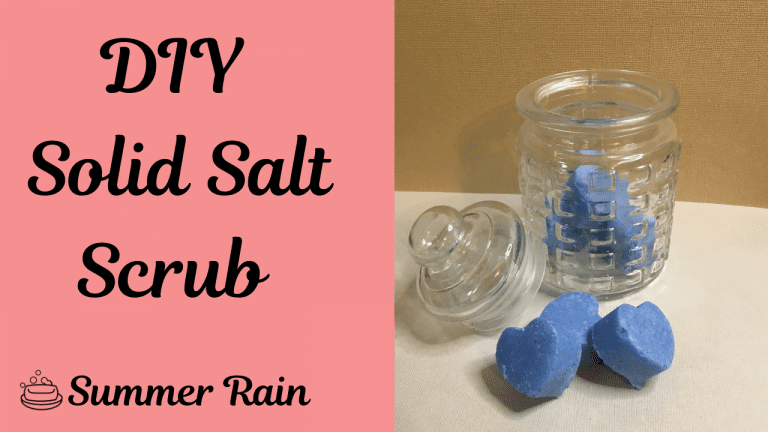 Solid Salt Scrub Cubes - Learn How To Make Your Own - Summer Rain