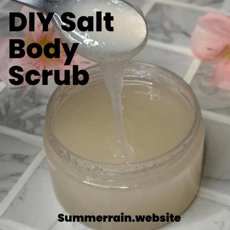 DIY Sea Salt Body Scrub Recipe (Easy Exfoliating Scrub) - Summer Rain
